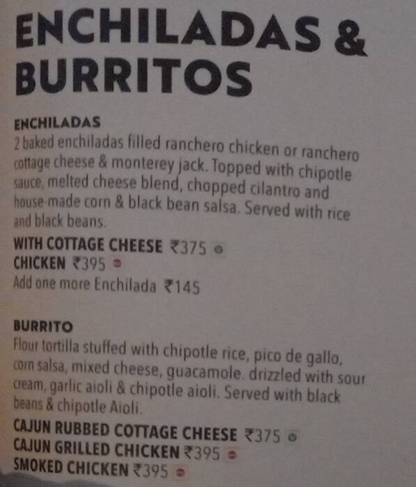 Menu at Red Chilliz, Gurugram, 5