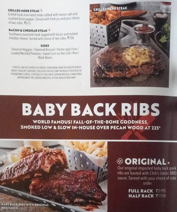 Menu at Red Chilliz, Gurugram, 5