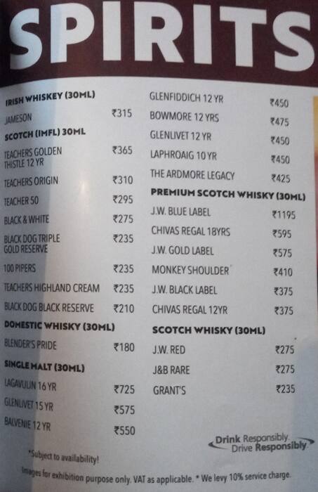 Menu at Red Chilliz, Gurugram, 5