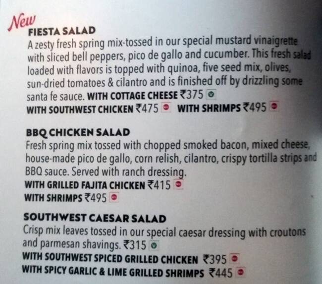 Menu at Red Chilliz, Gurugram, 5