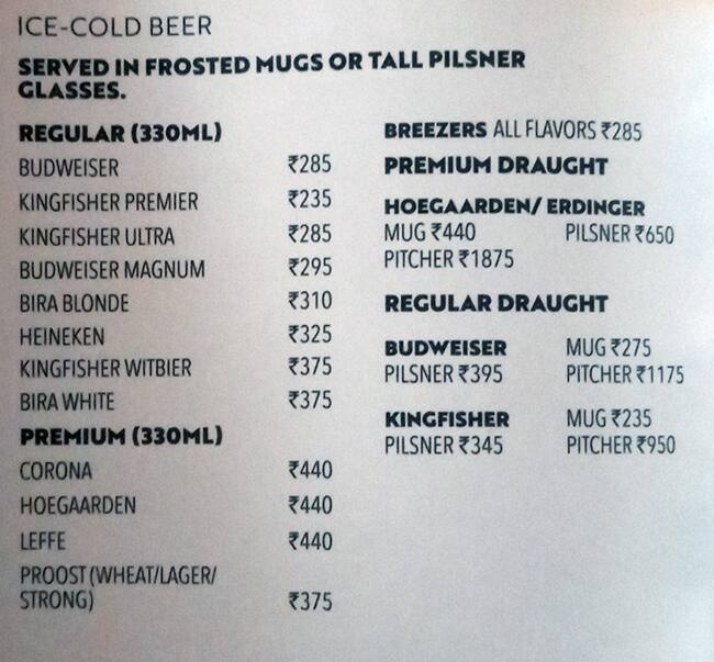 Menu at Red Chilliz, Gurugram, 5