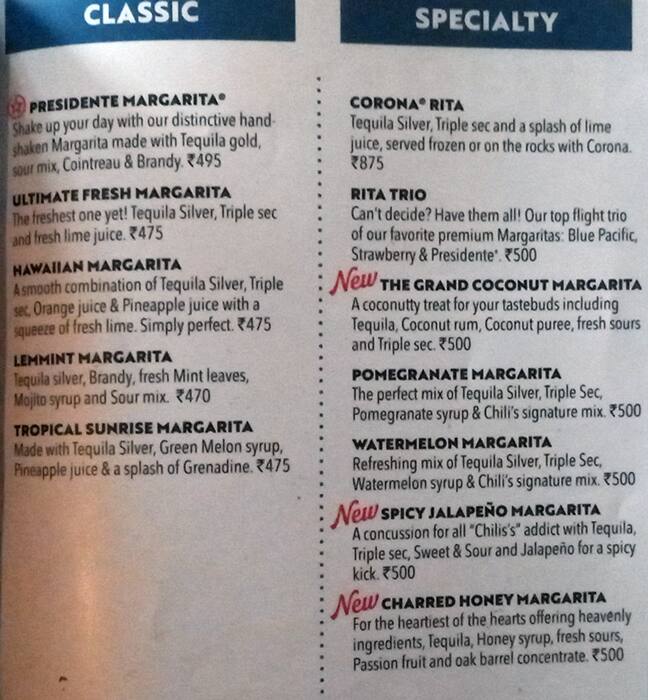 Menu at Red Chilliz, Gurugram, 5