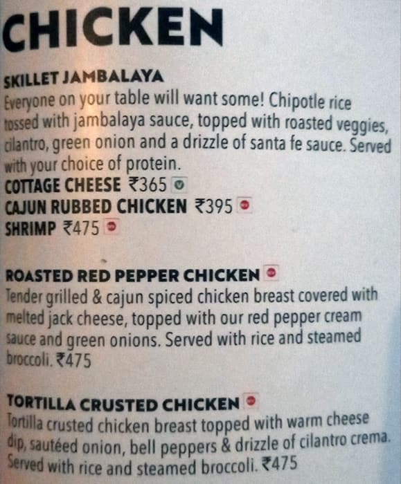 Menu at Red Chilliz, Gurugram, 5