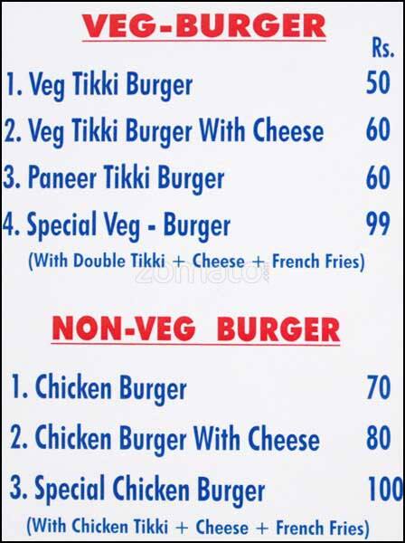 Menu at Cane O Gola, Hyderabad, 48/A