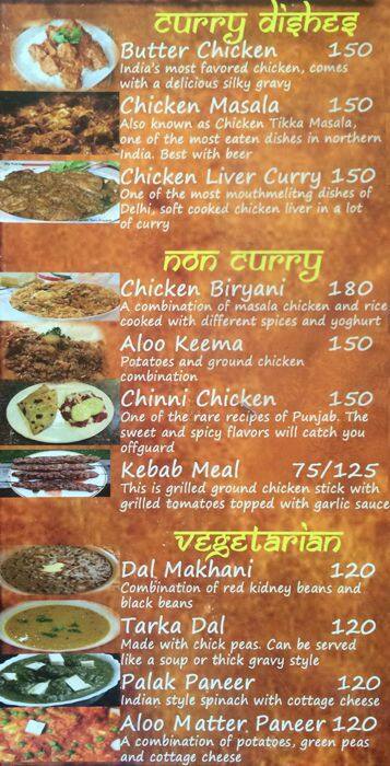 Menu at Firozian Indian Tea House restaurant, Cebu City, G/F Skyrise1 ...