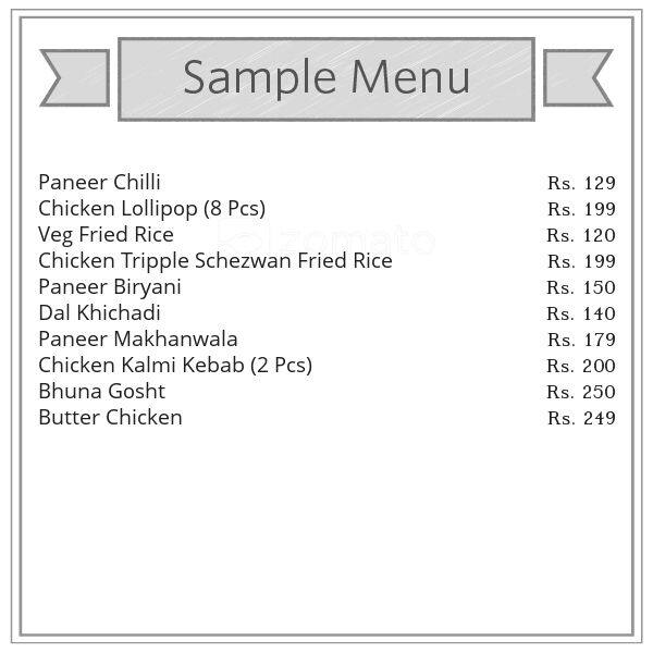 Menu of Naaz Express, Chembur, Mumbai
