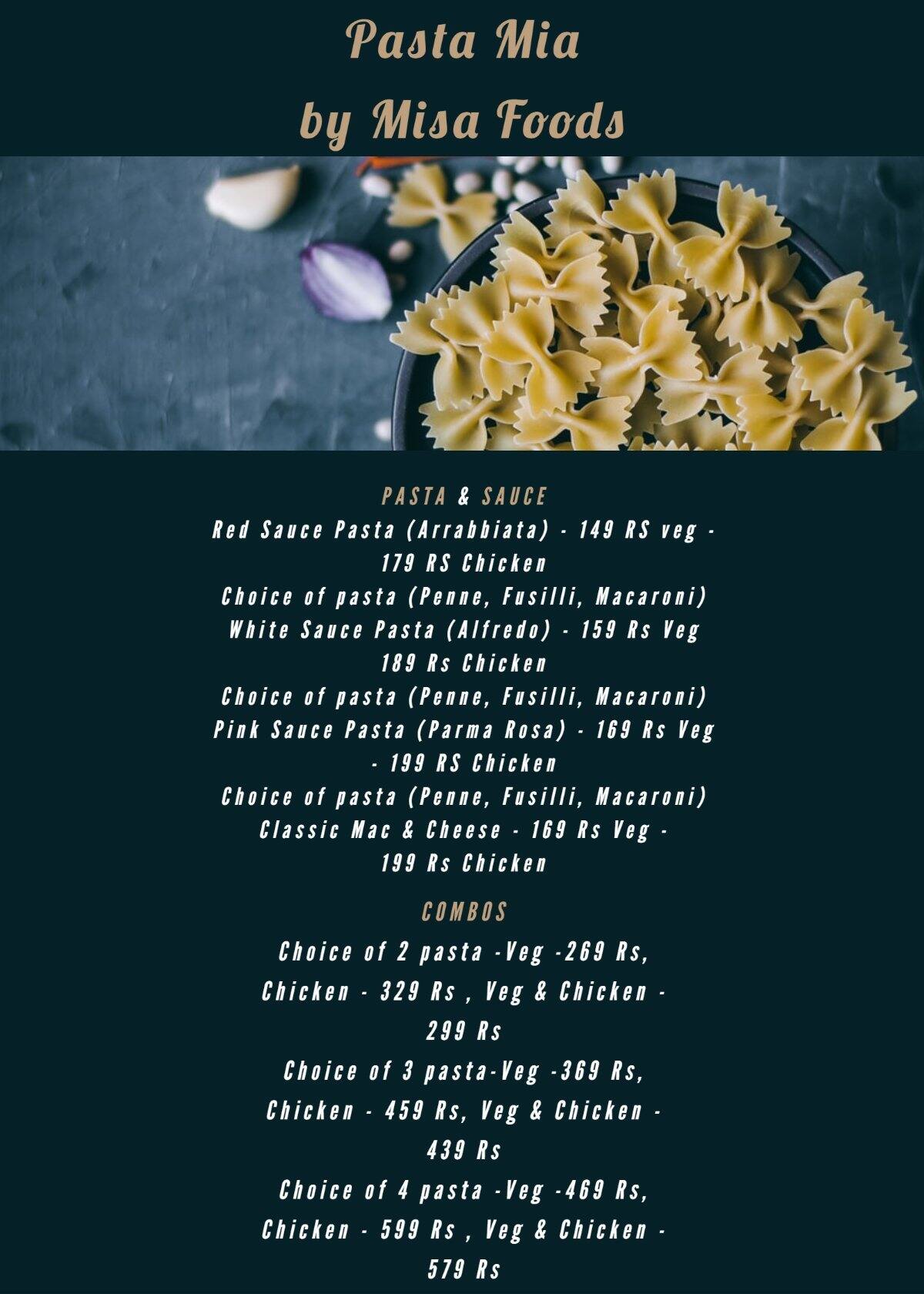 Menu of Pasta Mia, Pimpri, Pune