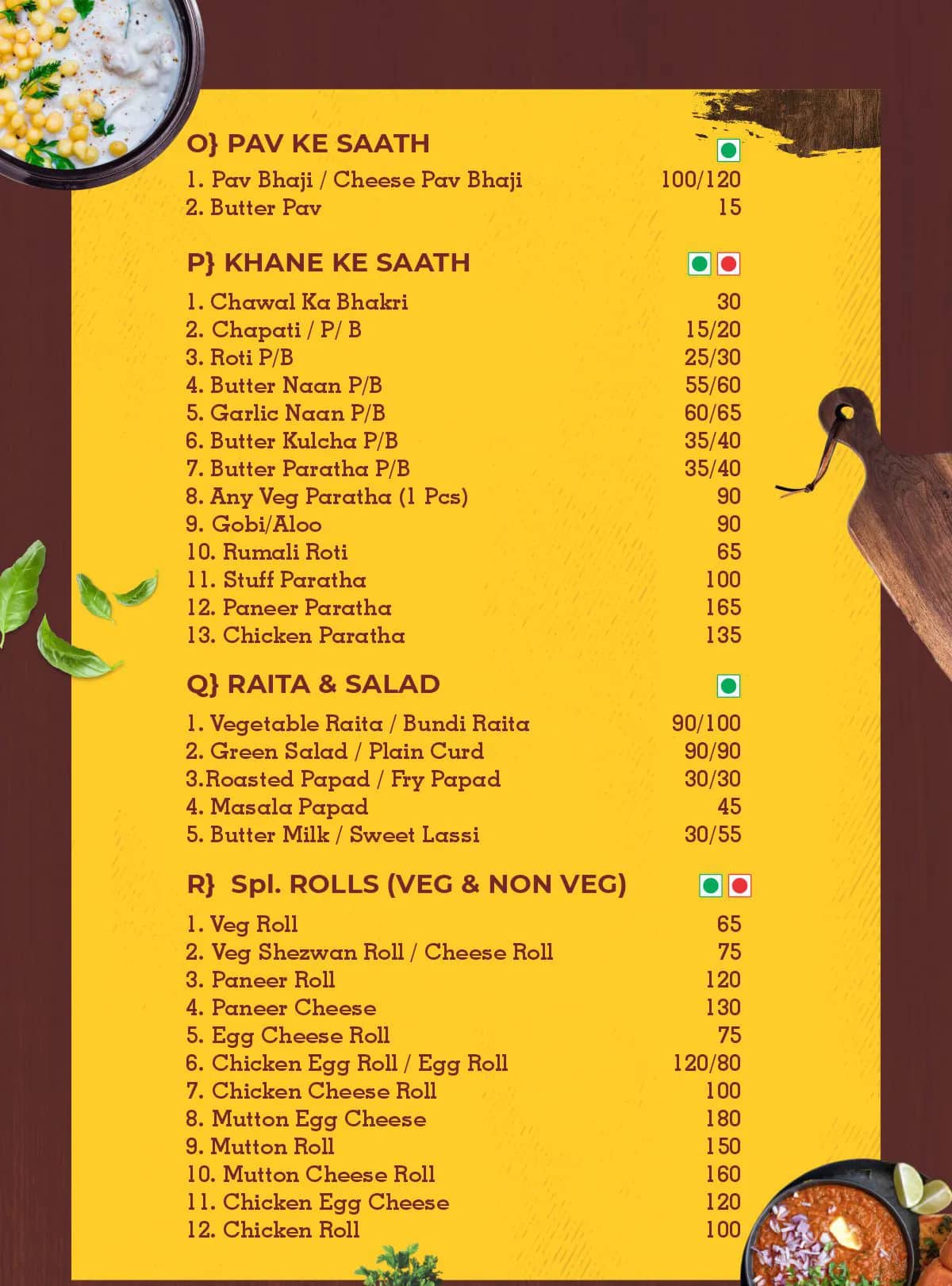 Menu of Cafe 365, Sanpada, Navi Mumbai