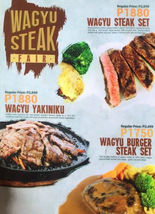 Menu at Movie Stars Cafe, Pasay, SM Mall of Asia Seaside Blvd