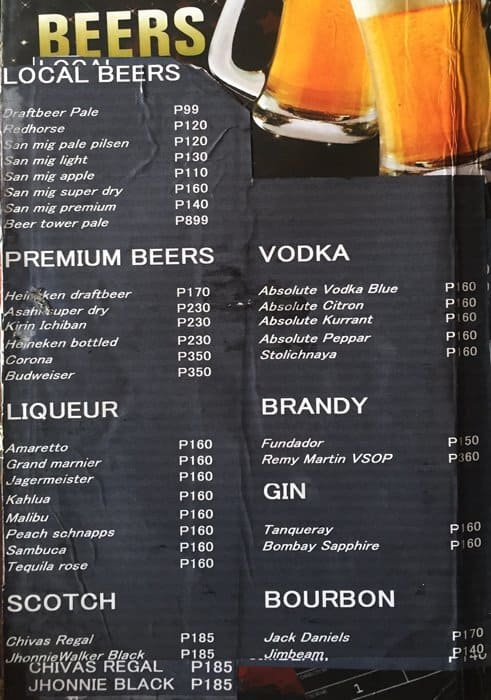 Menu at Movie Stars Cafe, Pasay, SM Mall of Asia Seaside Blvd