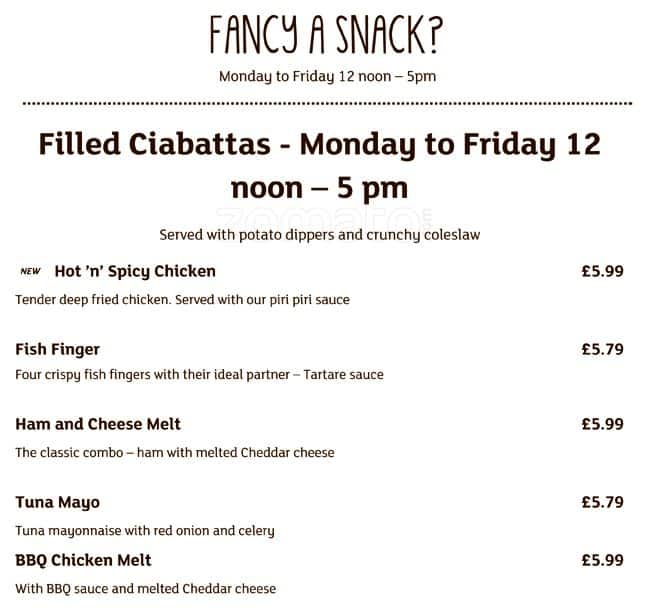 Menu at Stable Gate Brewers Fayre pub & bar, Denton, Alphagate Dr