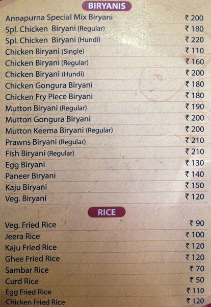 Menu at Homeland Restaurant, Hyderabad, Opposite Brahmaramba Mallikarjuna