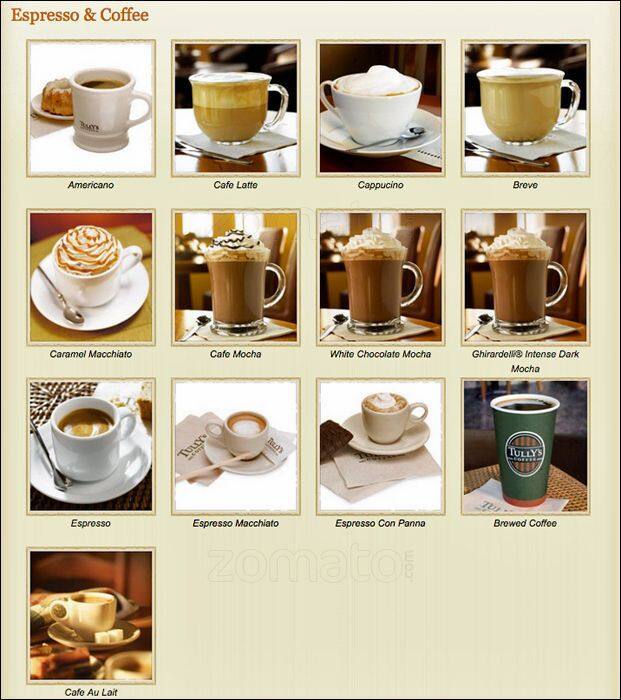 Tully's Menu, Menu for Tully's, Tacoma, Tacoma - Urbanspoon/Zomato