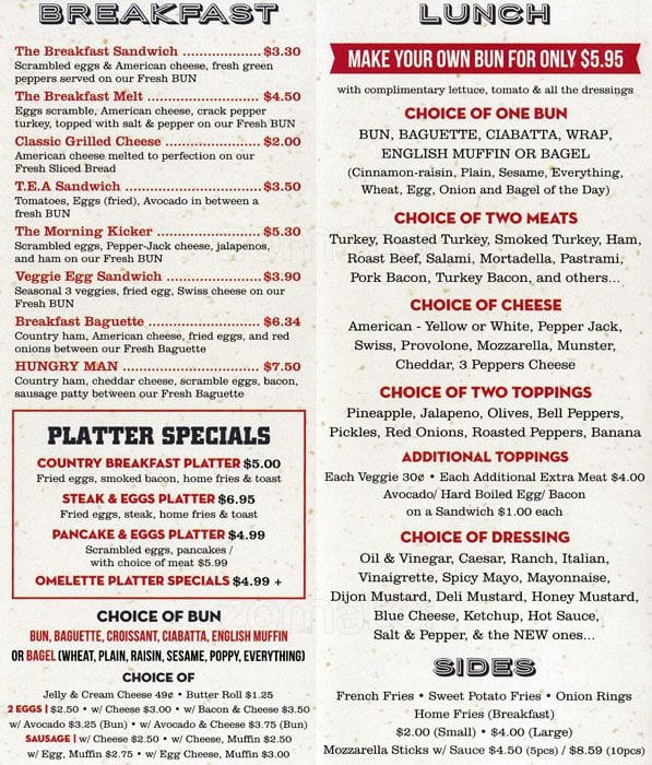 Between the Bun Menu, Menu for Between the Bun, Richmond Hill, New York ...