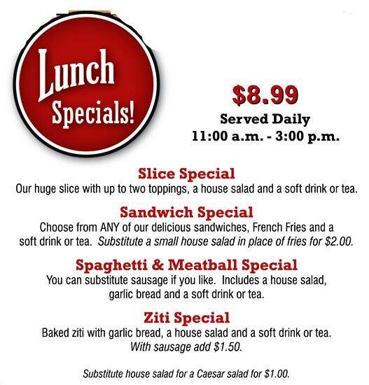 Menu at Locatelli's pizzeria, Cypress, Grant Rd #500