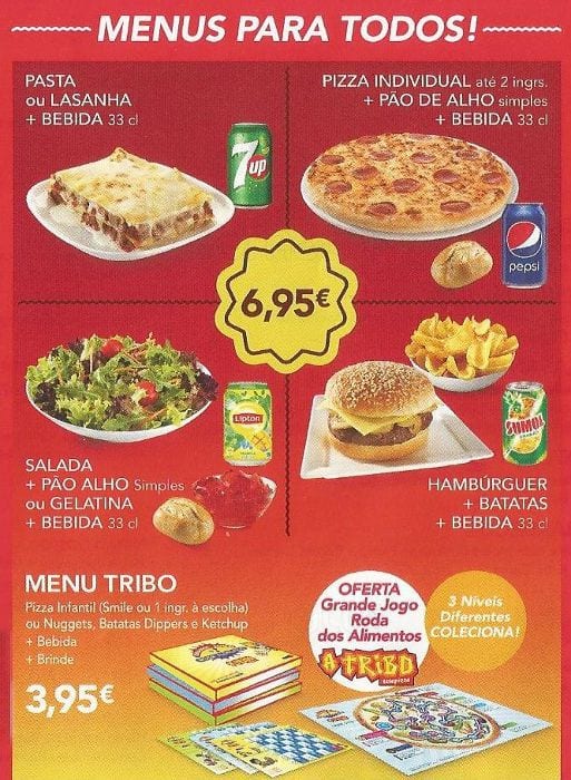 Menu em Telepizza Amial restaurante, Porto, Rua do Amial 283