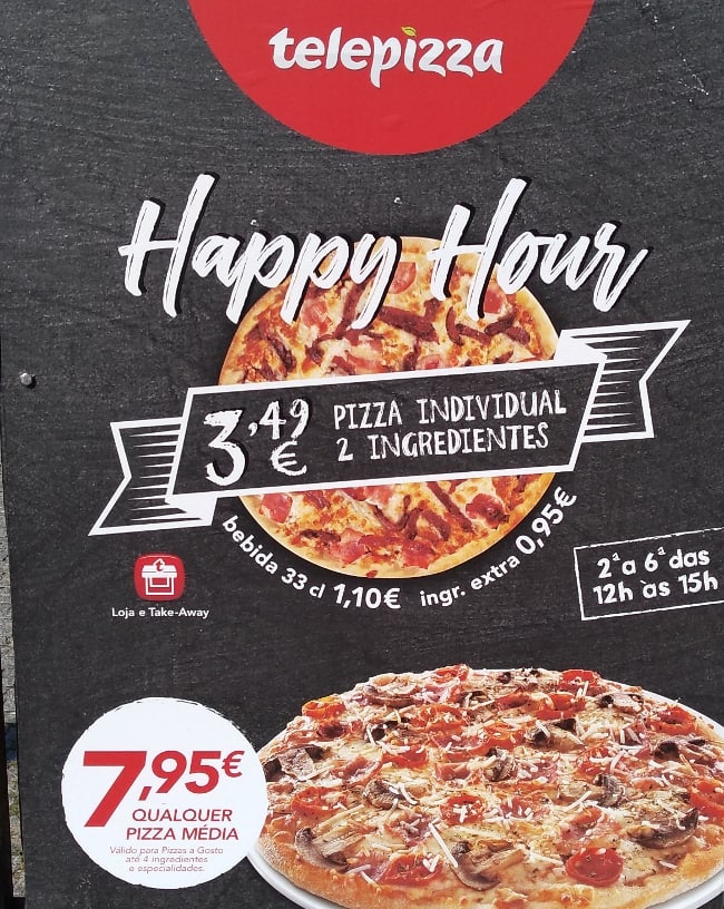 Menu em Telepizza Amial restaurante, Porto, Rua do Amial 283