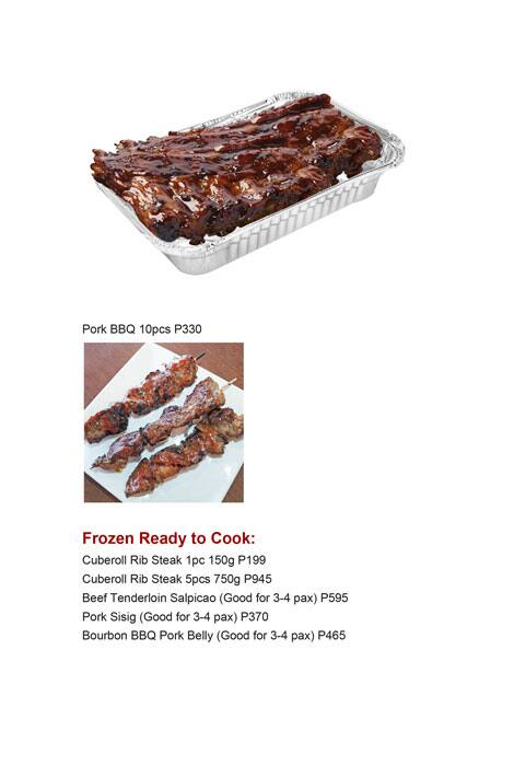 Menu at Holy Cow restaurant, Pasay, Sm Mall Of Asia Complex