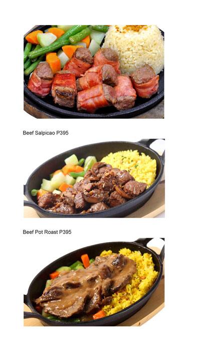 Menu at Holy Cow restaurant, Pasay, Sm Mall Of Asia Complex
