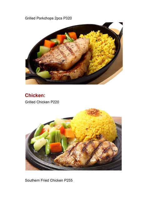 Menu at Holy Cow restaurant, Pasay, Sm Mall Of Asia Complex