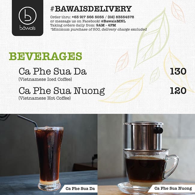 Menu at Bawai's restaurant, San Juan