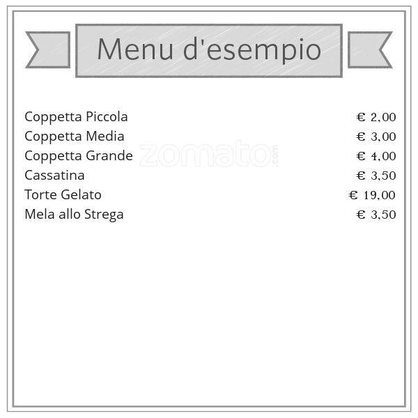 Menu da La Boutique del Gelato, Roma