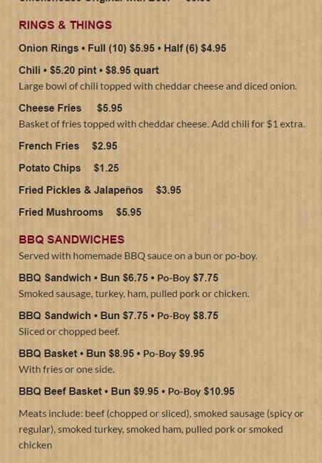 Menu at Harris County Smokehouse - Tomball BBQ, Tomball, Farm to Market ...