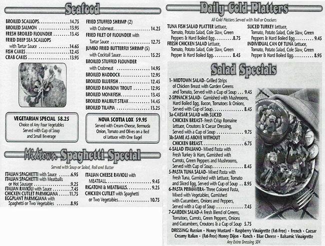 Menu at Midtown III Restaurant, Philadelphia, 28 S 18th St
