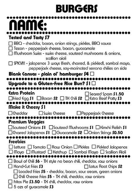 Menu at burger-chan fast food, Houston, 5 Greenway Plz Ste C-630