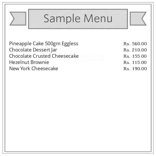 Menu at Sweet Truth Karve, Pune