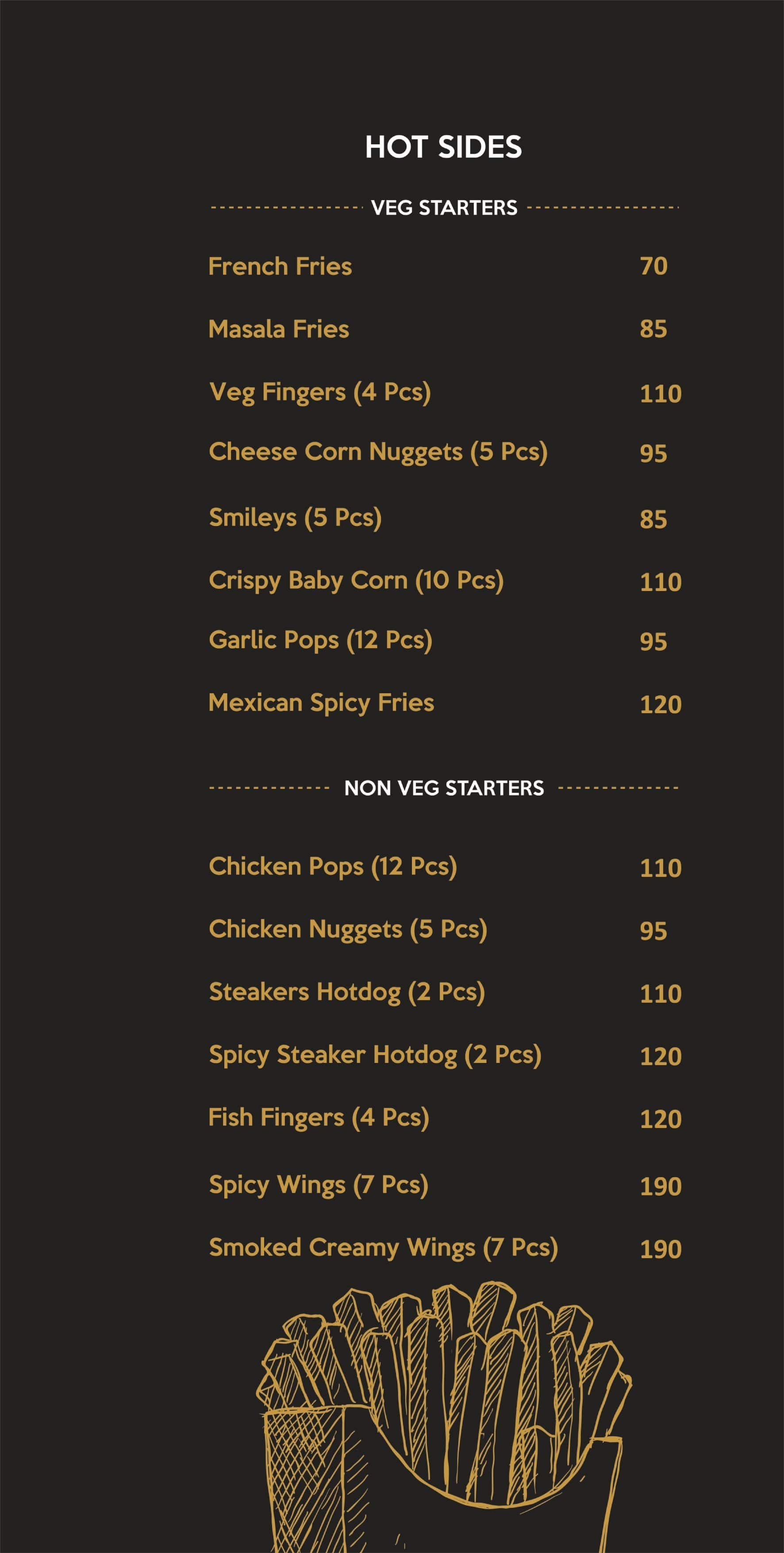 Menu at Ice Cube Restro Cafe, Salem
