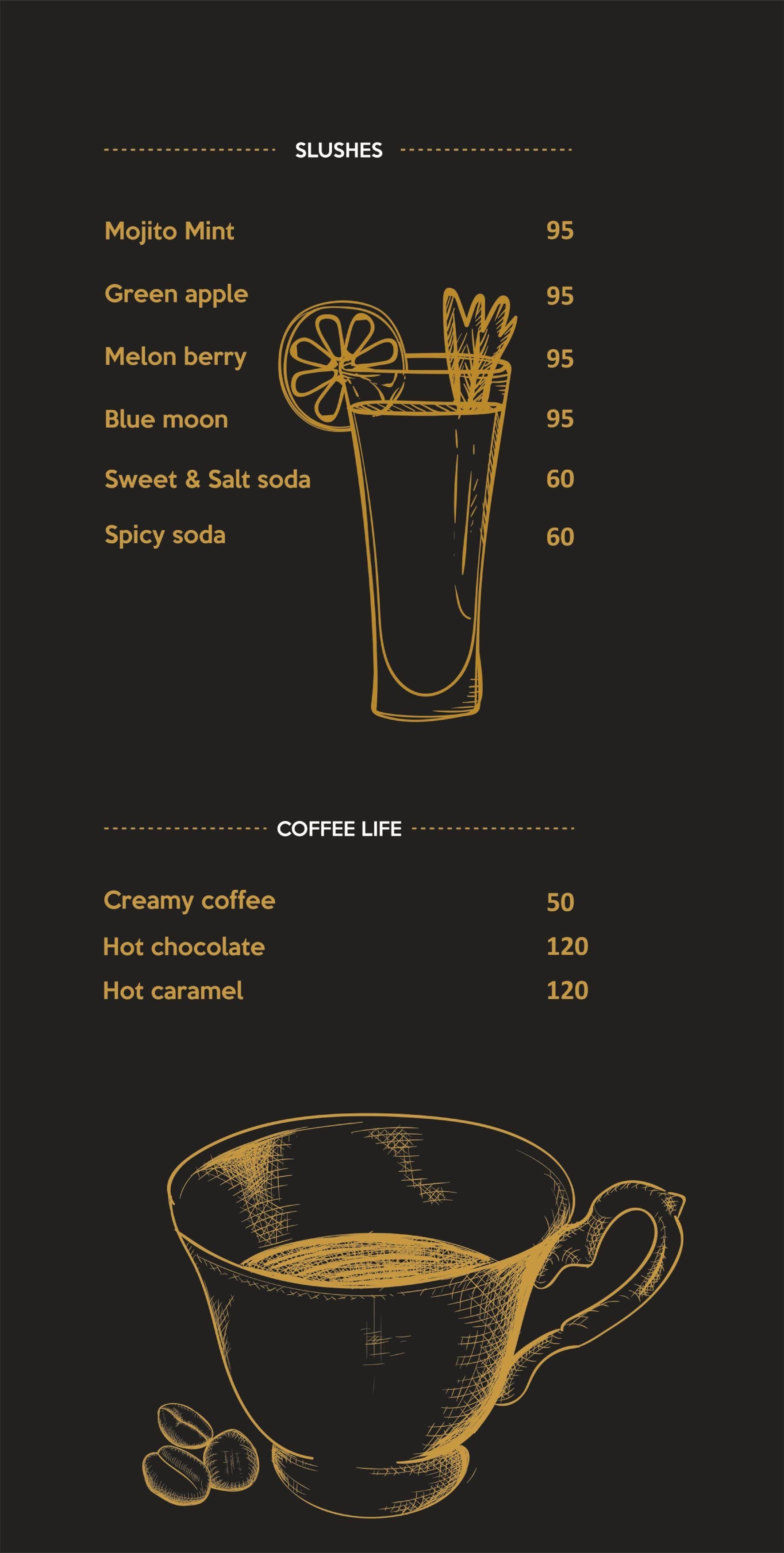 Menu at Ice Cube Restro Cafe, Salem