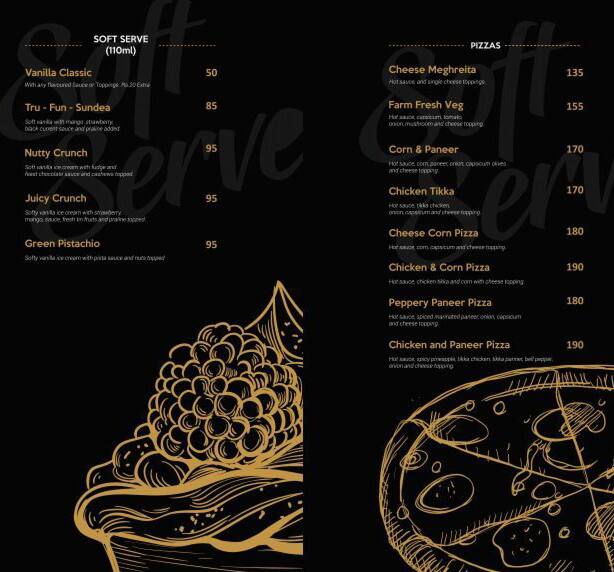 Menu at Ice Cube Restro Cafe, Salem