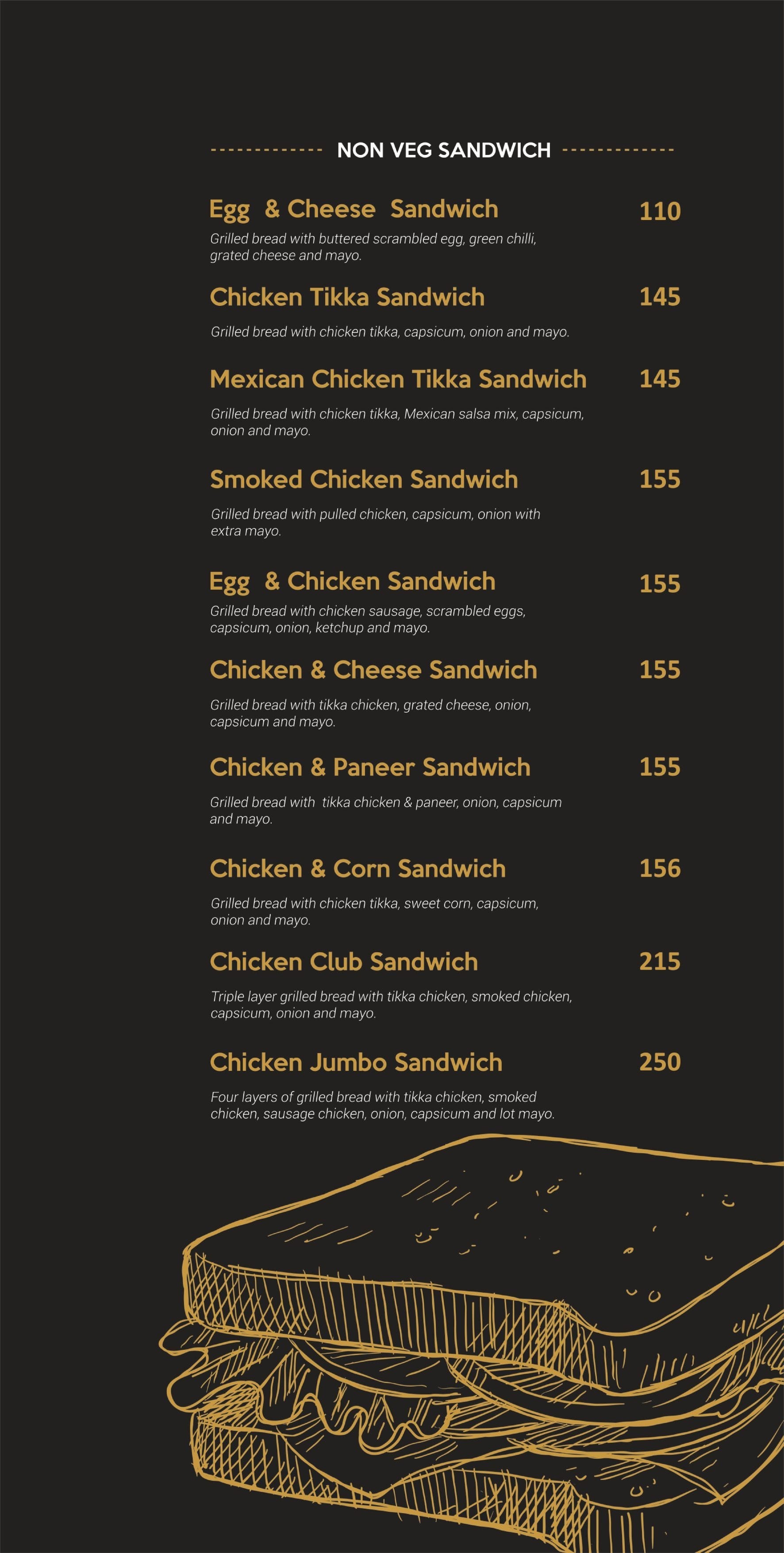 Menu at Ice Cube Restro Cafe, Salem