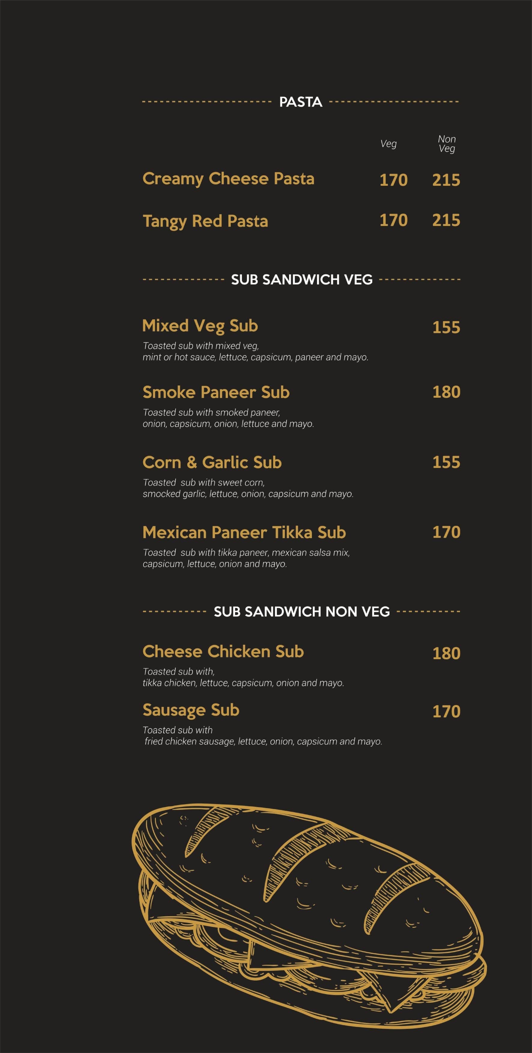 Menu at Ice Cube Restro Cafe, Salem