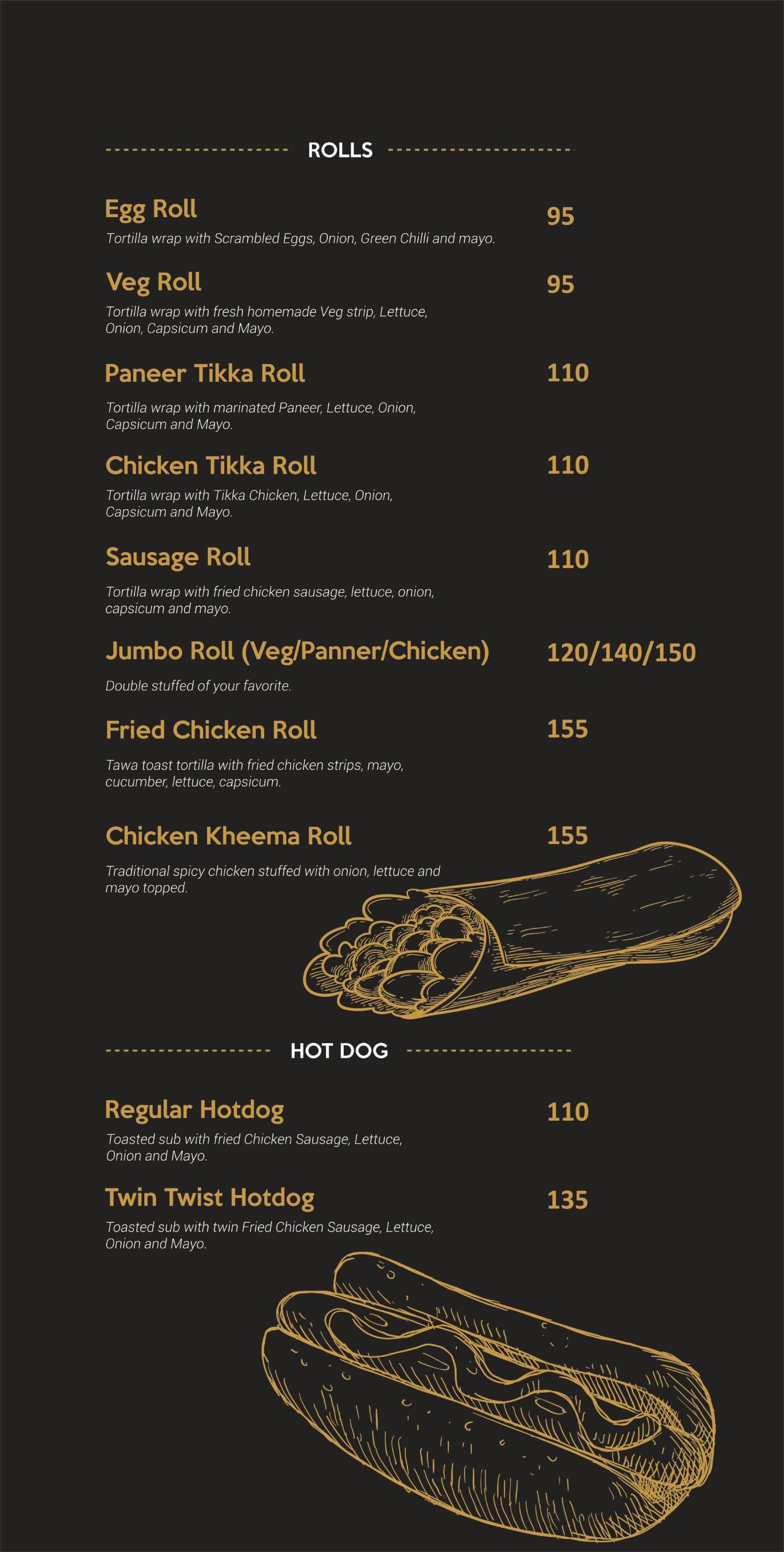 Menu at Ice Cube Restro Cafe, Salem