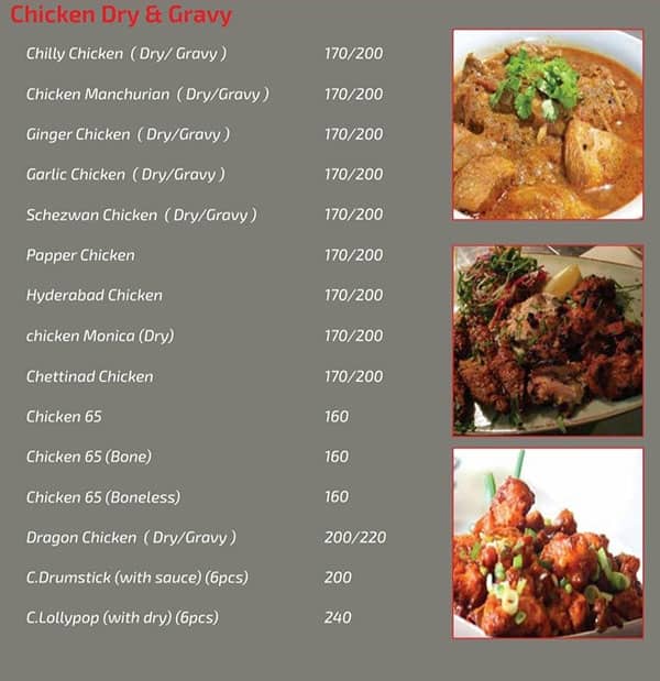 Menu at Firewood Briyani, Chennai, Elite Palace