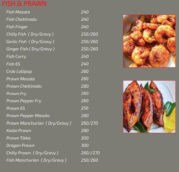 Menu at Firewood Briyani, Chennai, Elite Palace