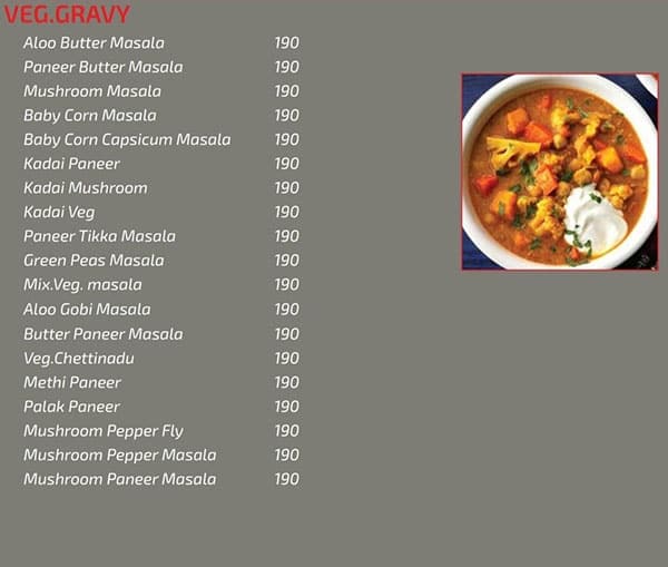 Menu at Firewood Briyani, Chennai, Elite Palace