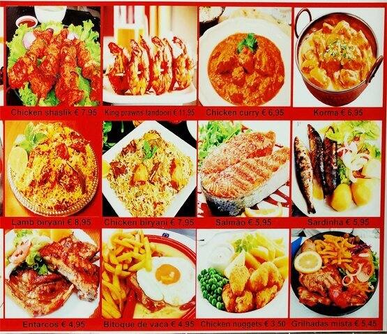 Menu at MAYA Sushi restaurant, Lisbon