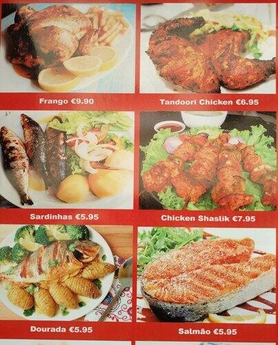 Menu at MAYA Sushi restaurant, Lisbon