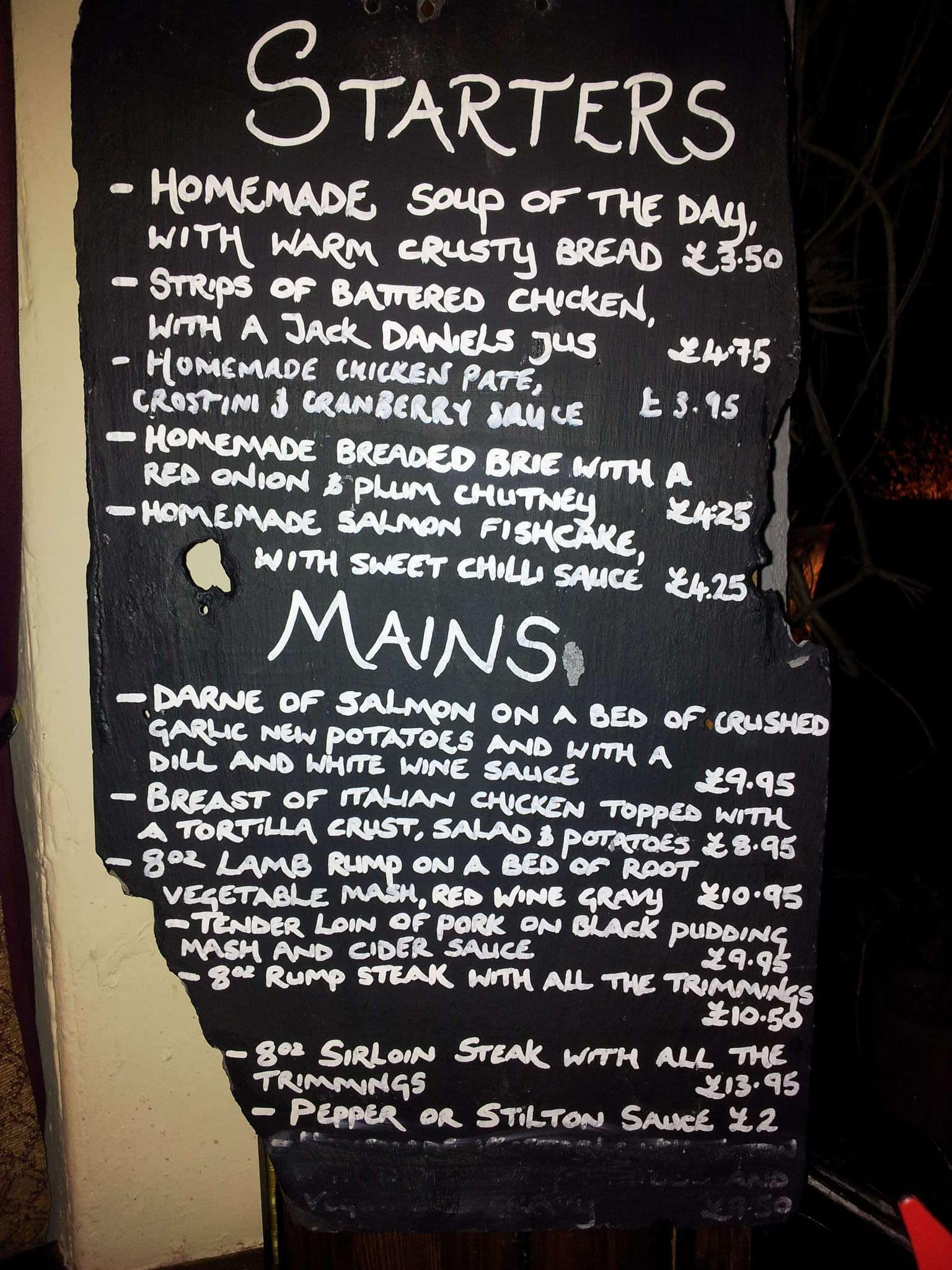 Menu at Plough & Harrow pub & bar, Monknash, Monknash