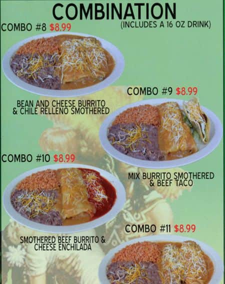 Menu at El Azteca Mexican Food restaurant, Thornton, E 120th Ave