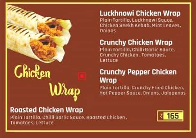 Menu of Crunch, Vesu, Surat