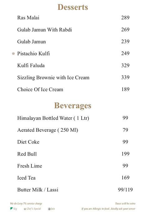 Menu at Temper Eatery Pvt Ltd, Mumbai