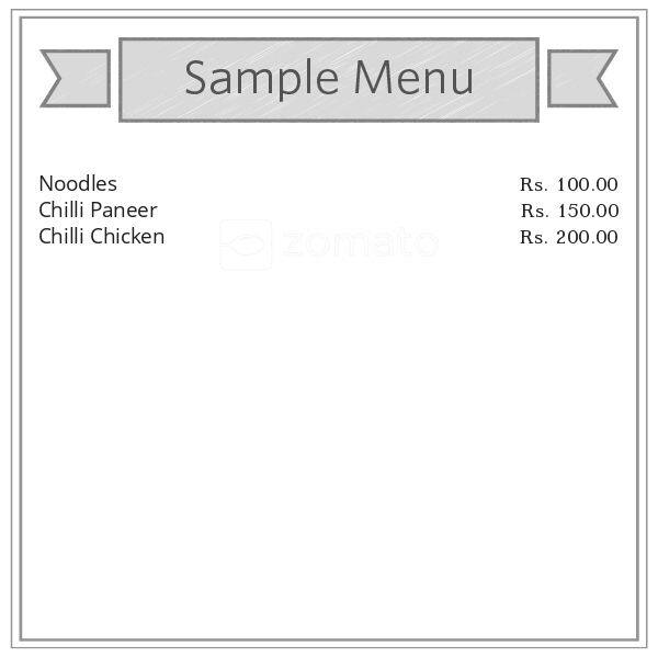 Menu at Food Formula, Bengaluru