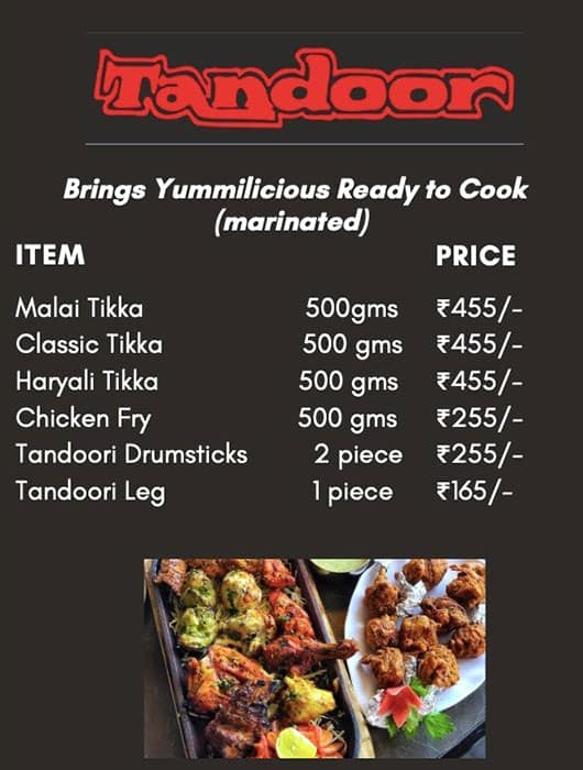 Menu at Tandoor Restaurant And Catering Services, Mumbai