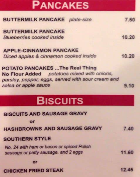 Menu at Sun Break Cafe, Auburn