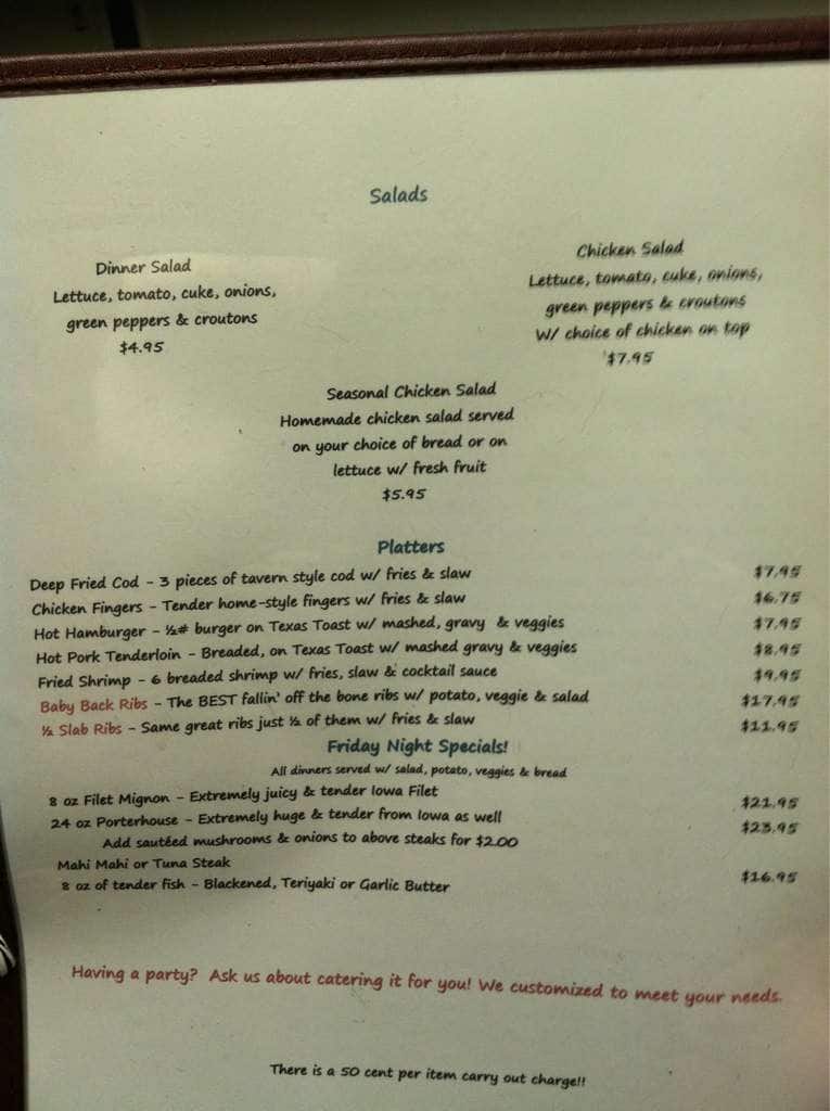 Menu at Bootleggers pub & bar, Antioch