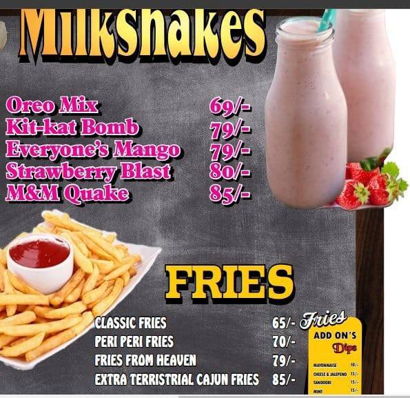Menu at Fatty Patty, Noida